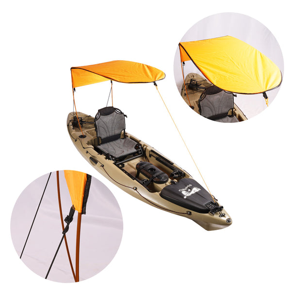 Sun Shade Canopy for Kayak Boat Canoe with foldable Aluminum Brace ...